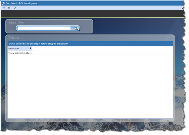 BDA Item Explorer - Documentation